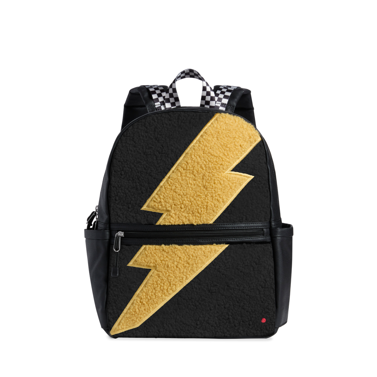 STATE Bags | Kane Kids Double Pocket Backpack Metallic Fuzzy Hearts