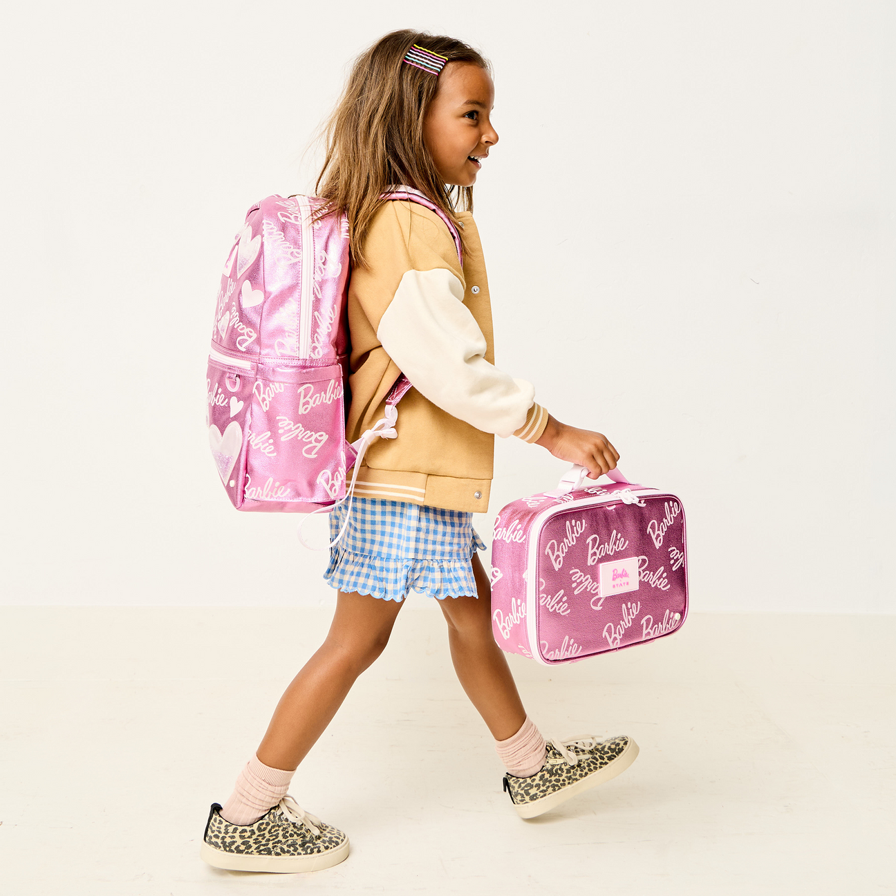STATE Bags | STATE Bags x Barbie™ Kane Backpack Metallic Barbie™ Hearts