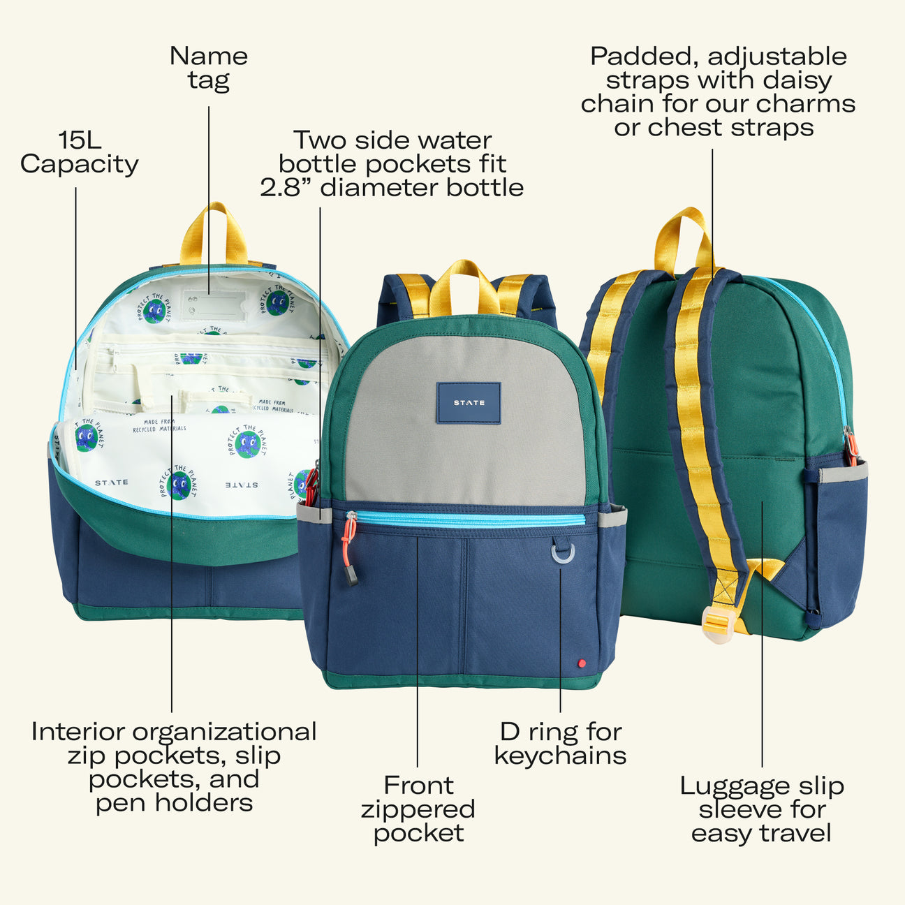 STATE Bags | Kane Kids Backpack Nylon Comic
