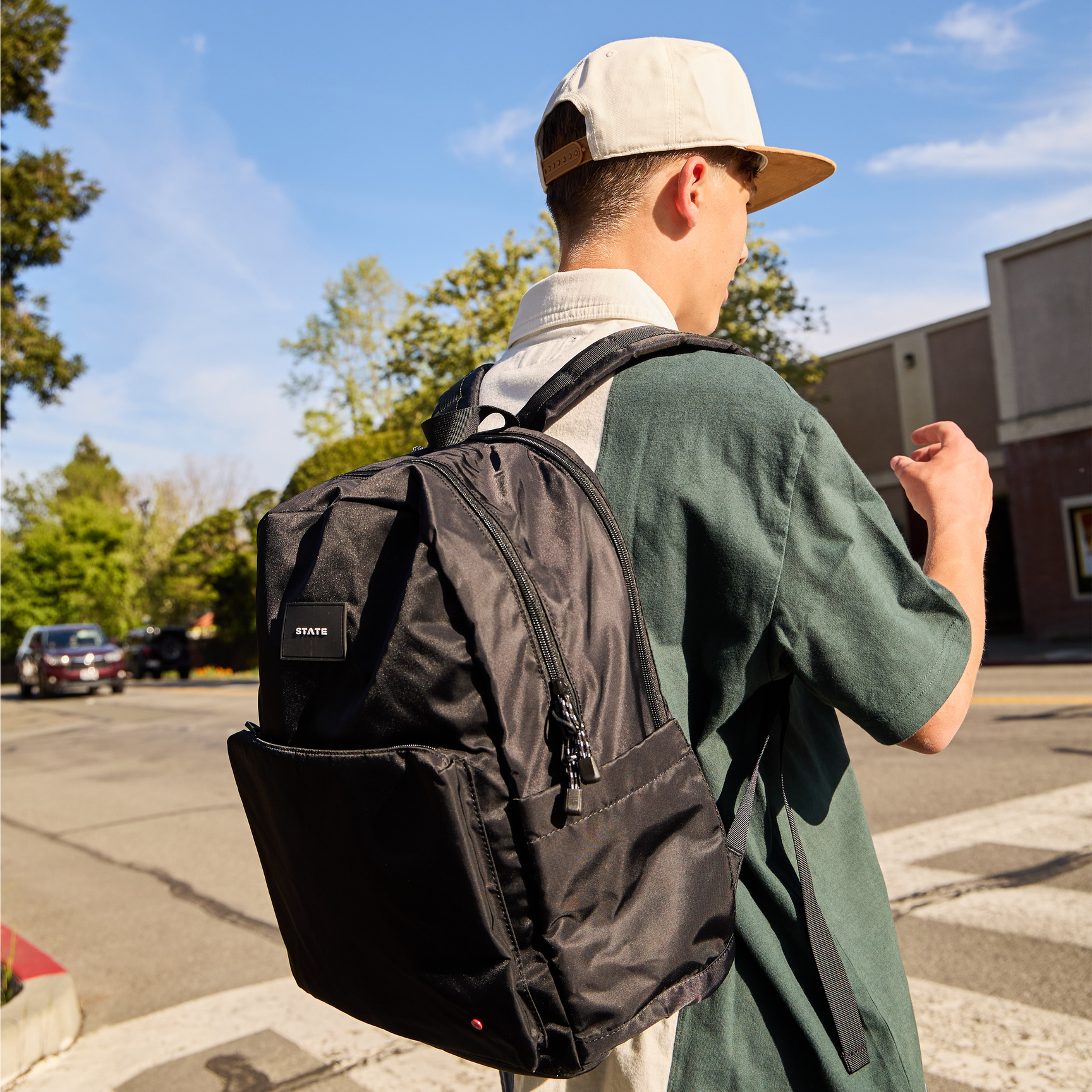 STATE Bags | Reed Backpack Nylon Black | Back to School | Travel Backpack