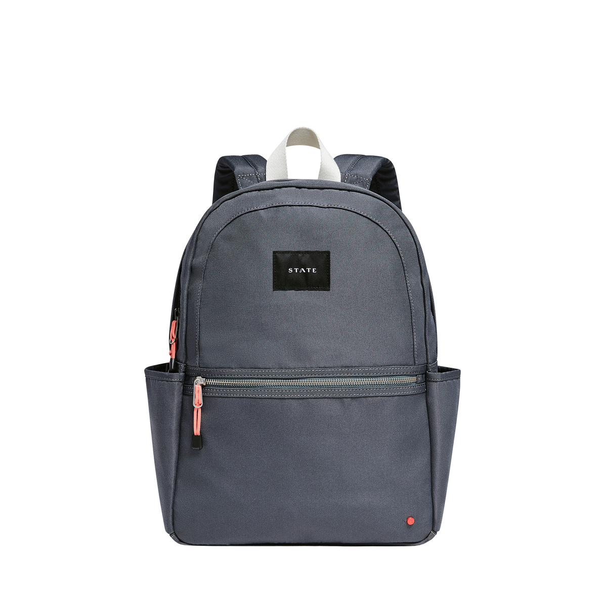 Evans Double Pocket Backpack Nylon Navy