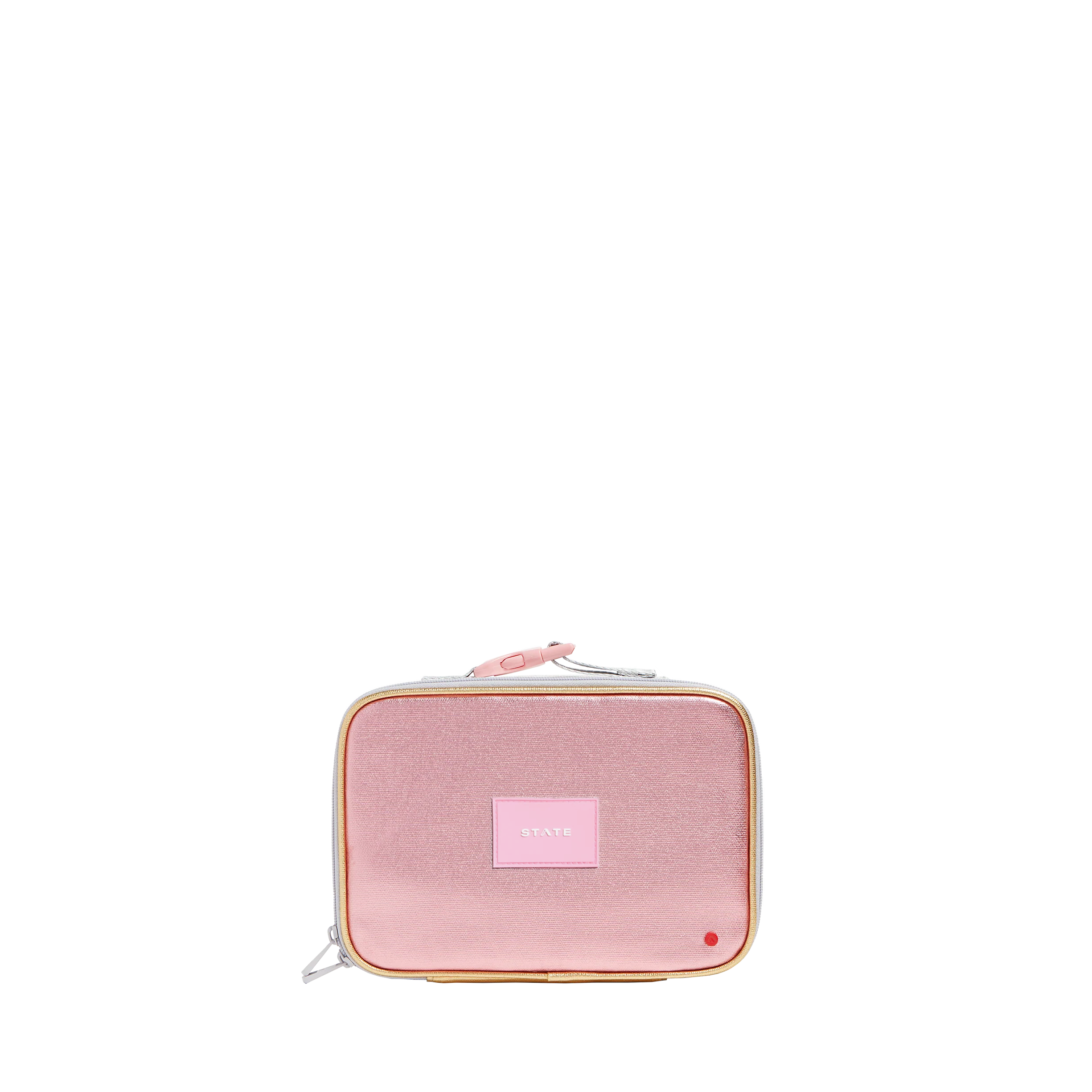 STATE Bags | Rodgers Lunch Box Metallic Pink/Silver