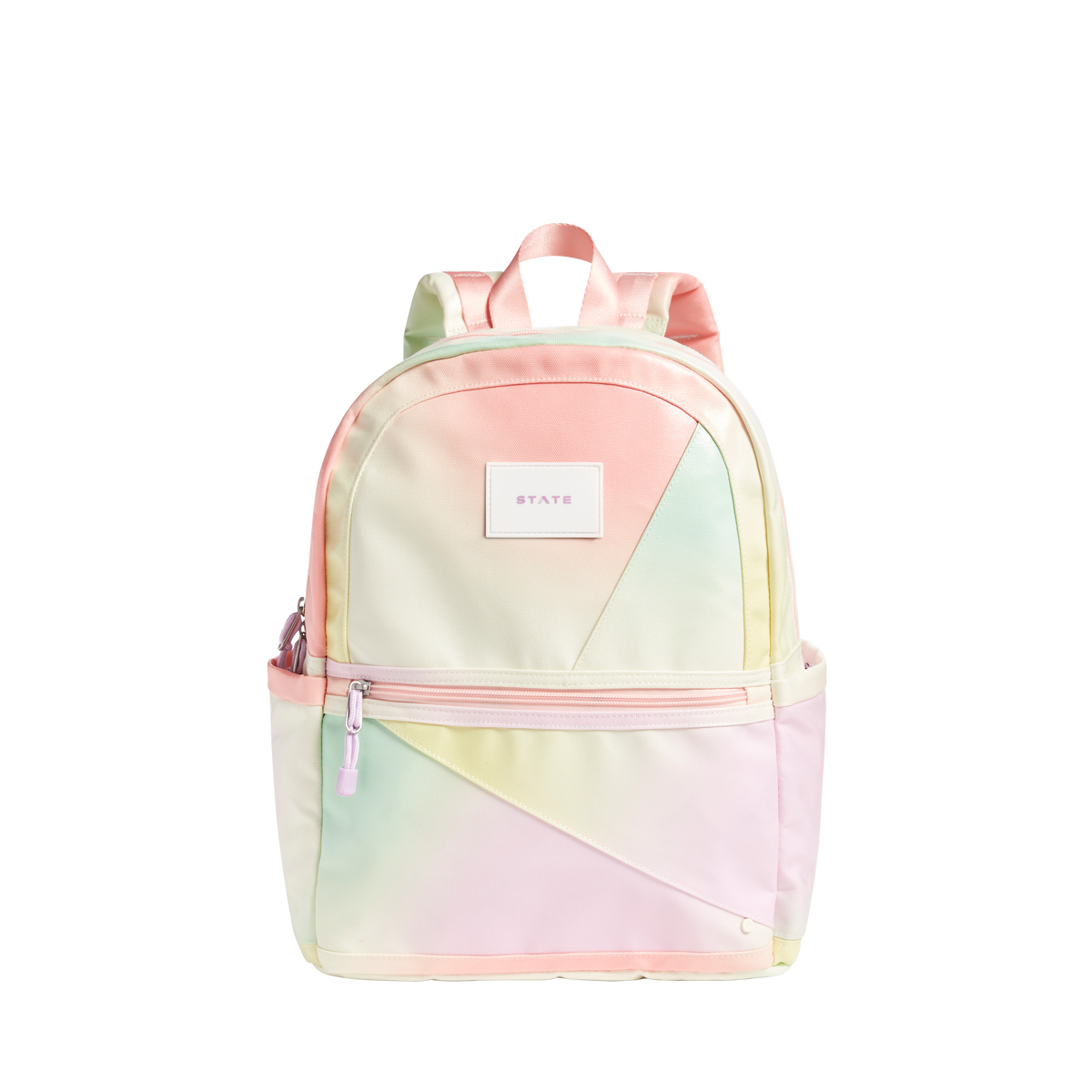 STATE Bags | Kane Kids Double Pocket Backpack Metallic Fuzzy Hearts