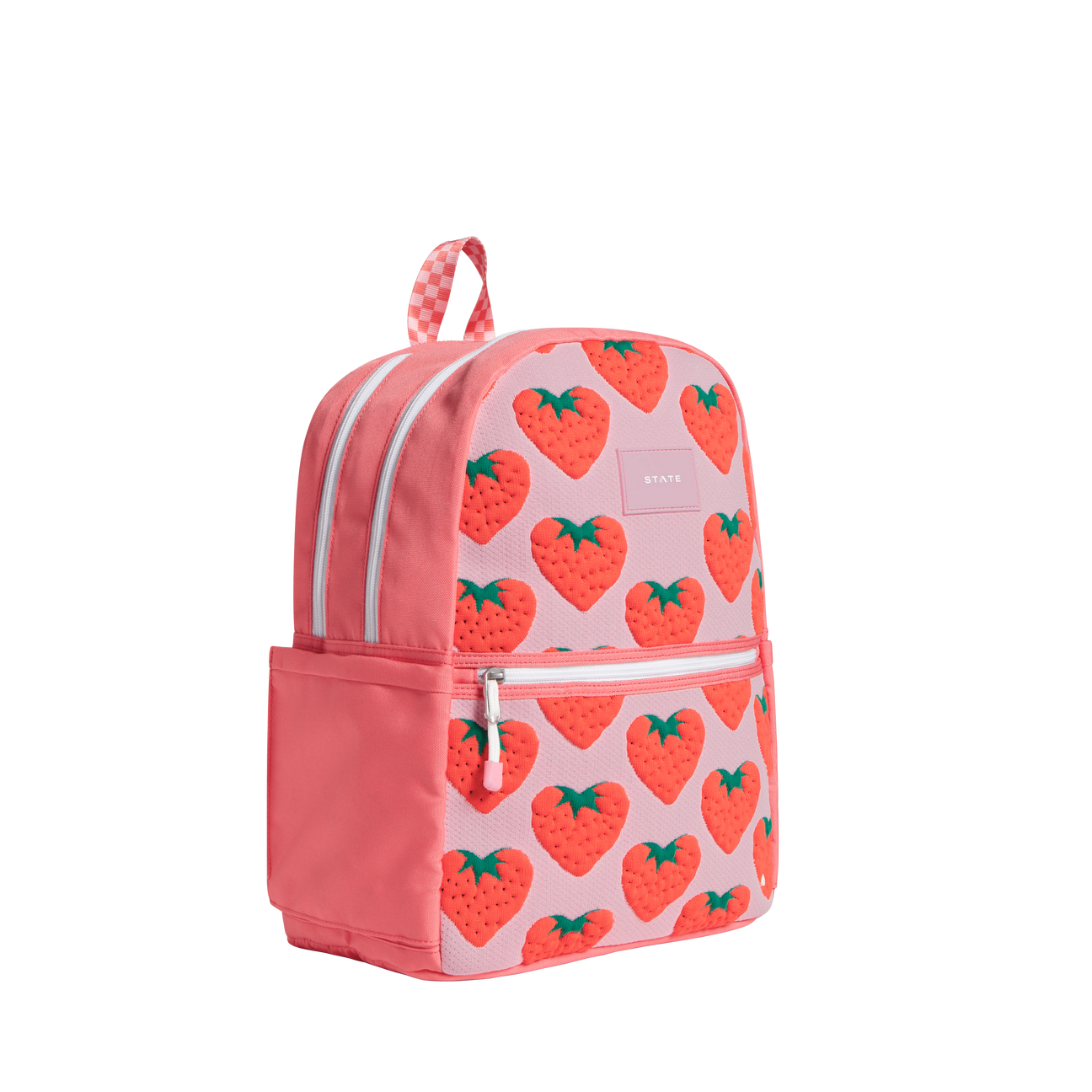 STATE Bags | Kane Kids Double Pocket Backpack Intarsia Strawberries ...