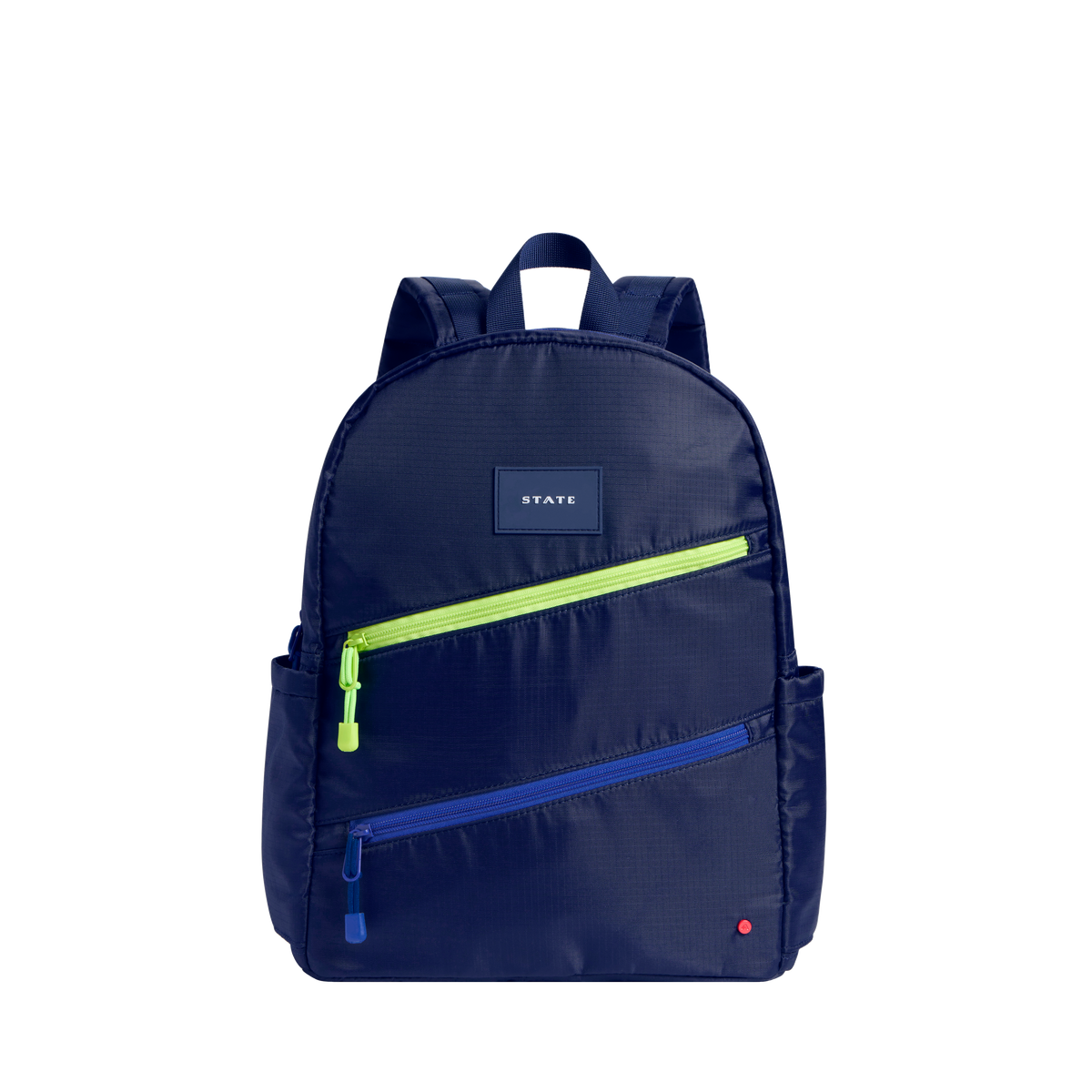 STATE Bags | Kane Kids Double Pocket Backpack Metallic Fuzzy Hearts