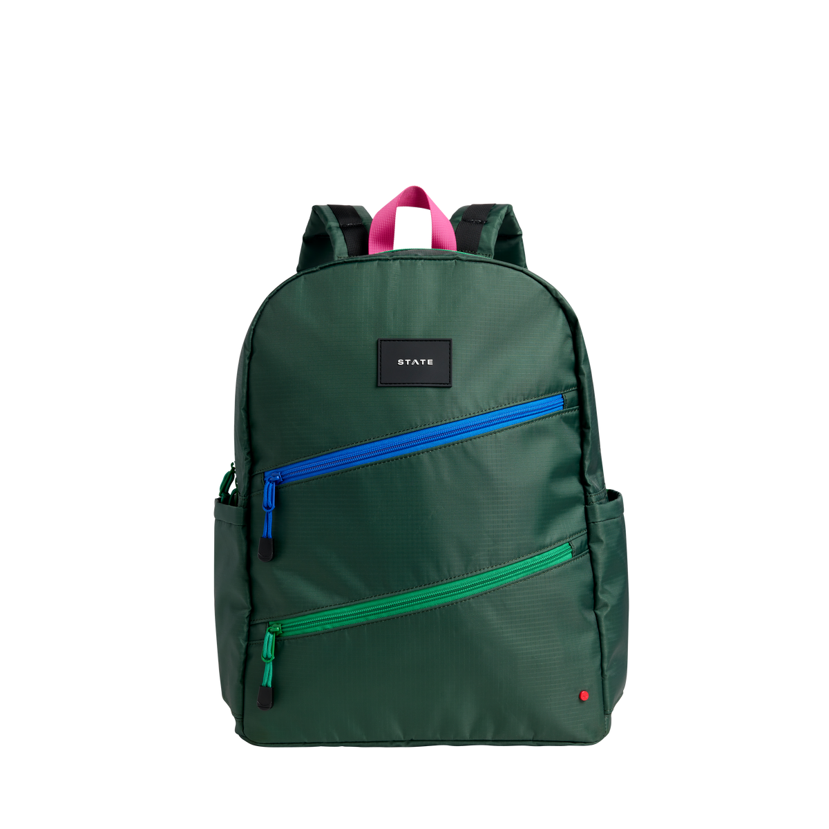 STATE Bags | Kane Kids Double Pocket Backpack Metallic Fuzzy Hearts