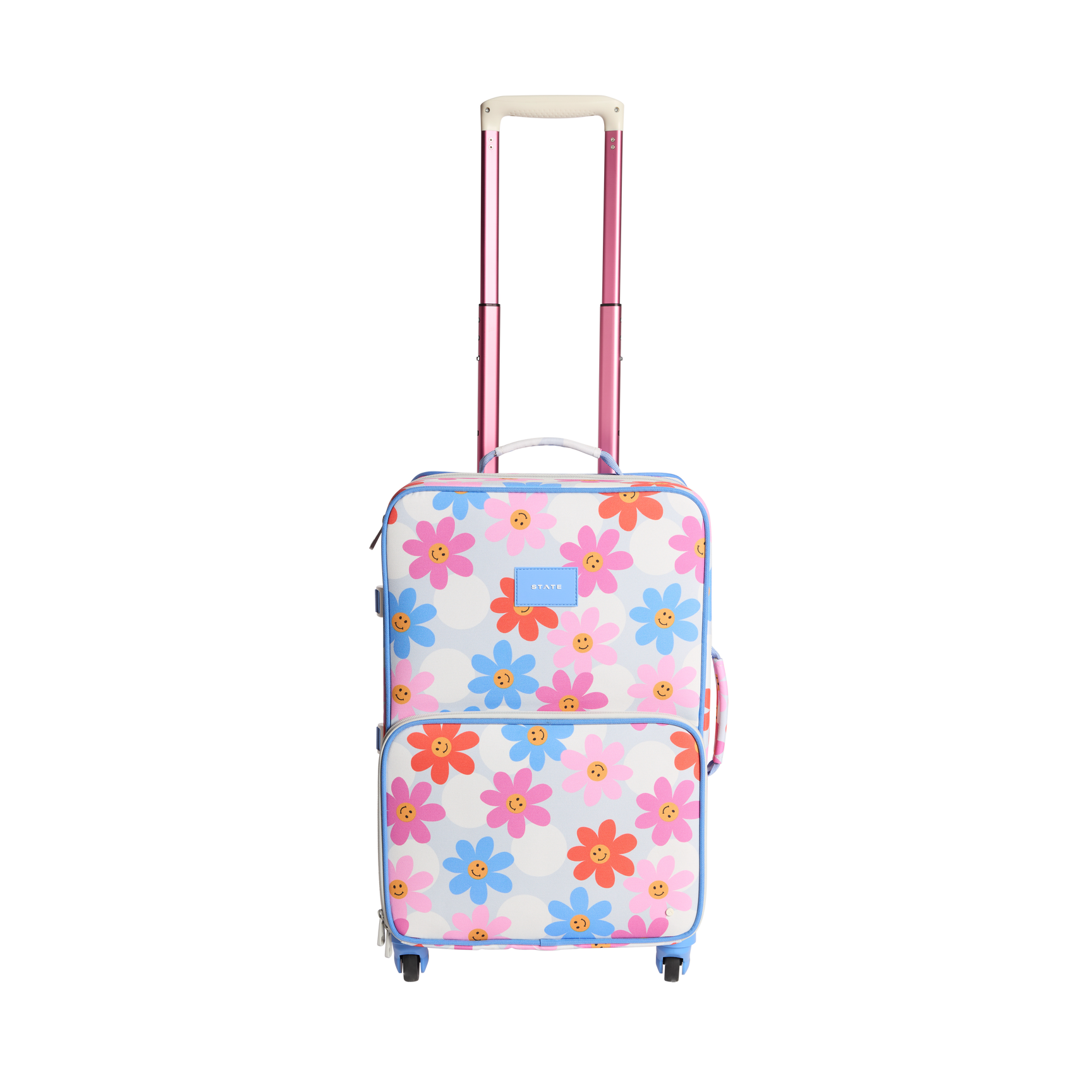 Logan Suitcase Metallic Pink/Silver