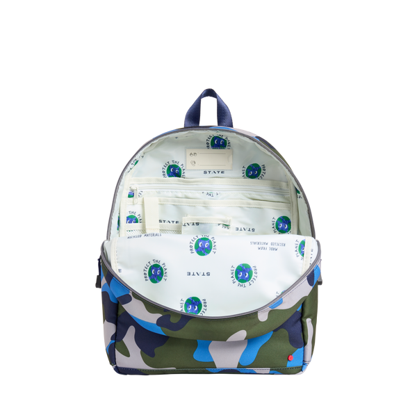 STATE Bags | Kane Kids Travel Backpack Printed Canvas Camo | Back to School