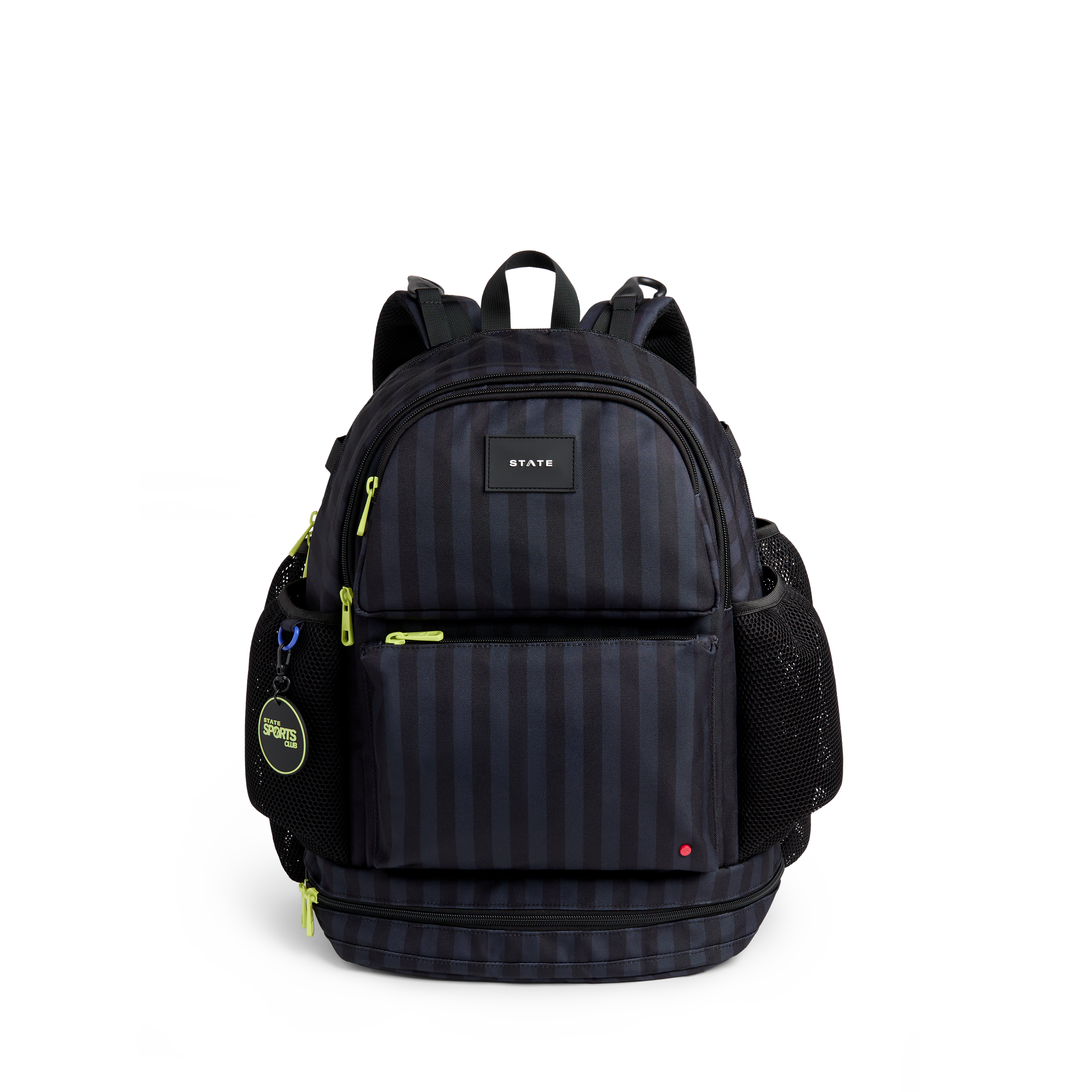 STATE Bags | Shea Baseball Backpack Black Grey Striped