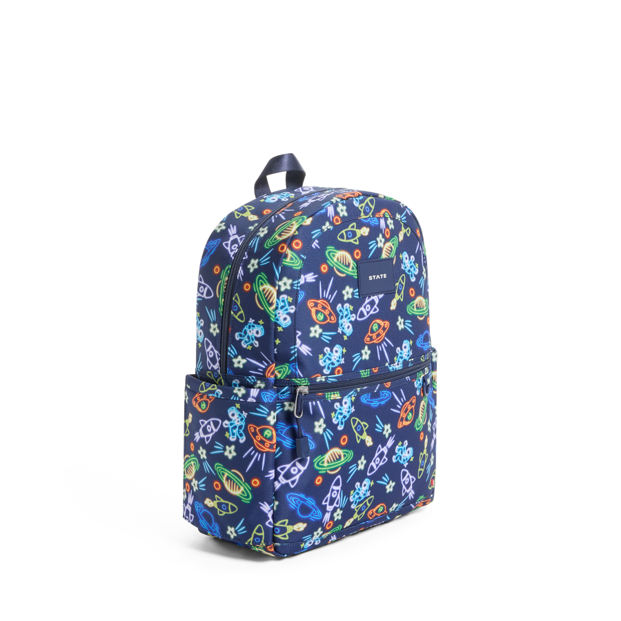 STATE Bags | Kane Kids Travel Backpack Recycled Poly Canvas Neon Space