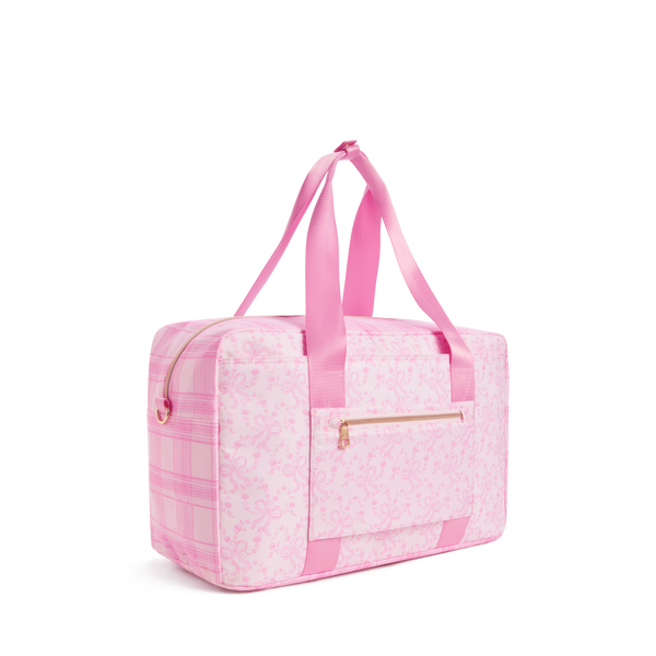 STATE Bags | STATE x LoveShackFancy Wellington Weekender Nylon Pink Vanilla