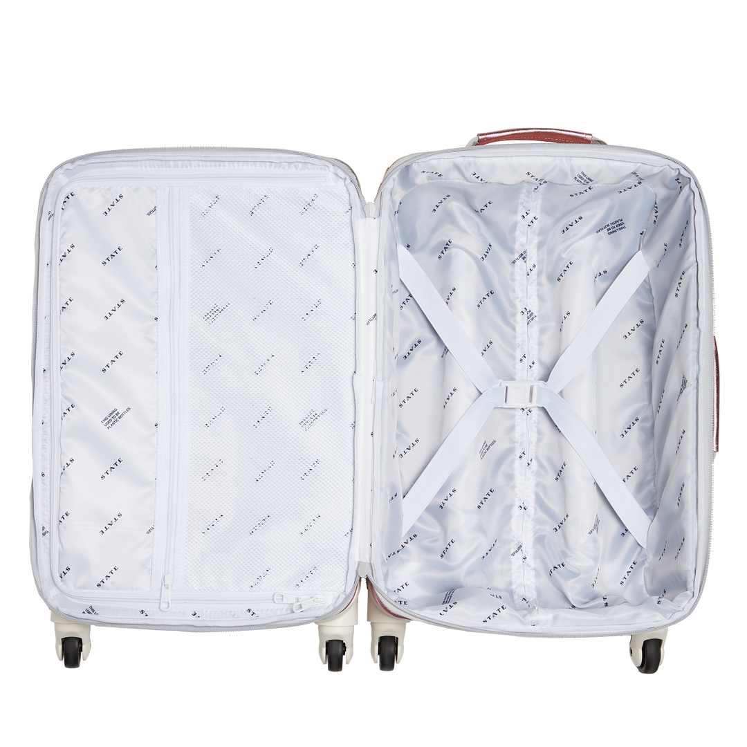 Logan Suitcase Metallic Pink/Silver