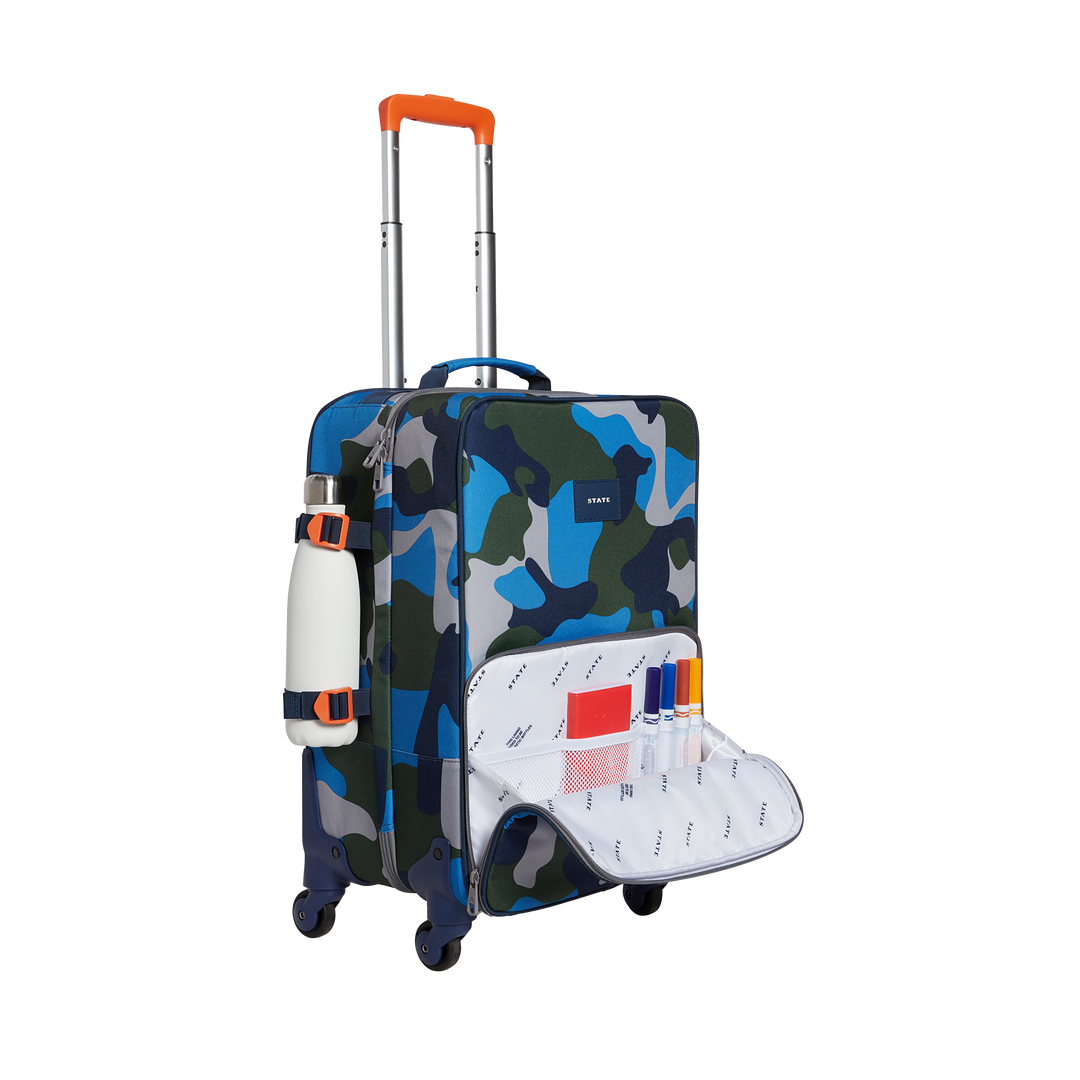 Logan Suitcase Printed Canvas Camo