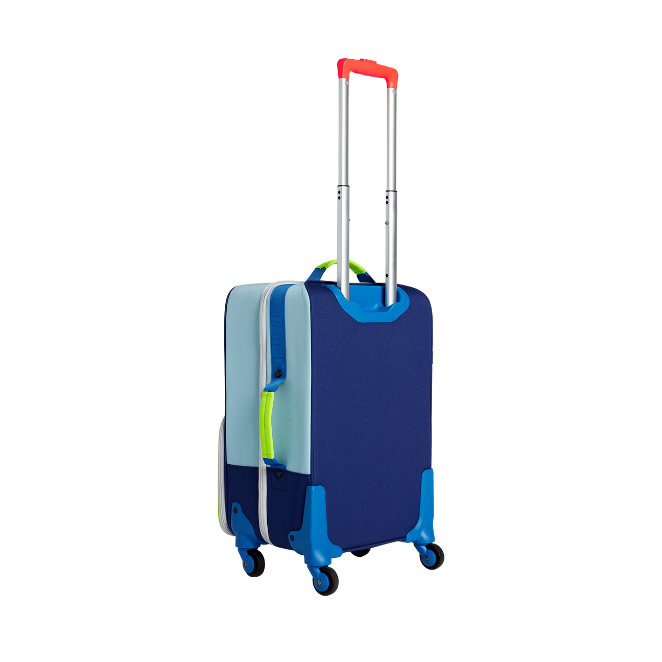 Logan Suitcase Color Block Navy/Neon