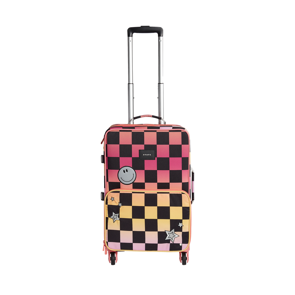 Logan Suitcase Metallic Pink/Silver