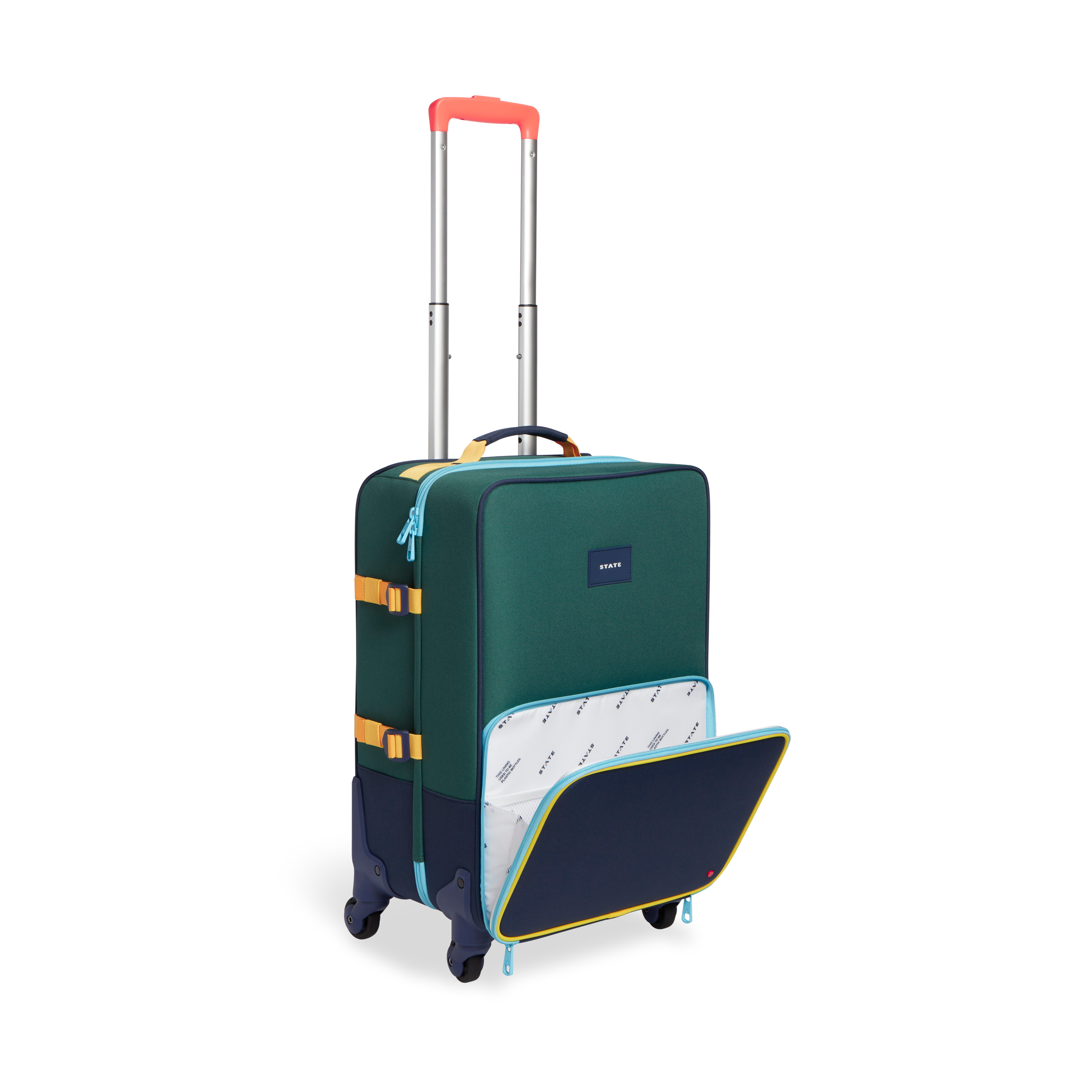 STATE Bags | Logan Suitcase Color Block Green/Navy