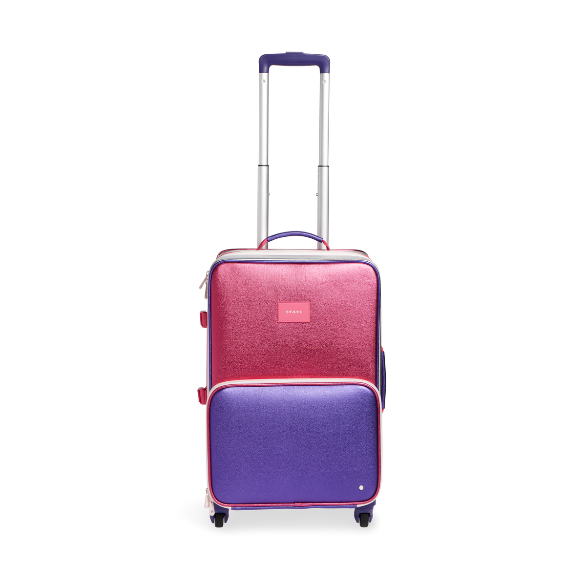Logan Suitcase Metallic Pink/Silver